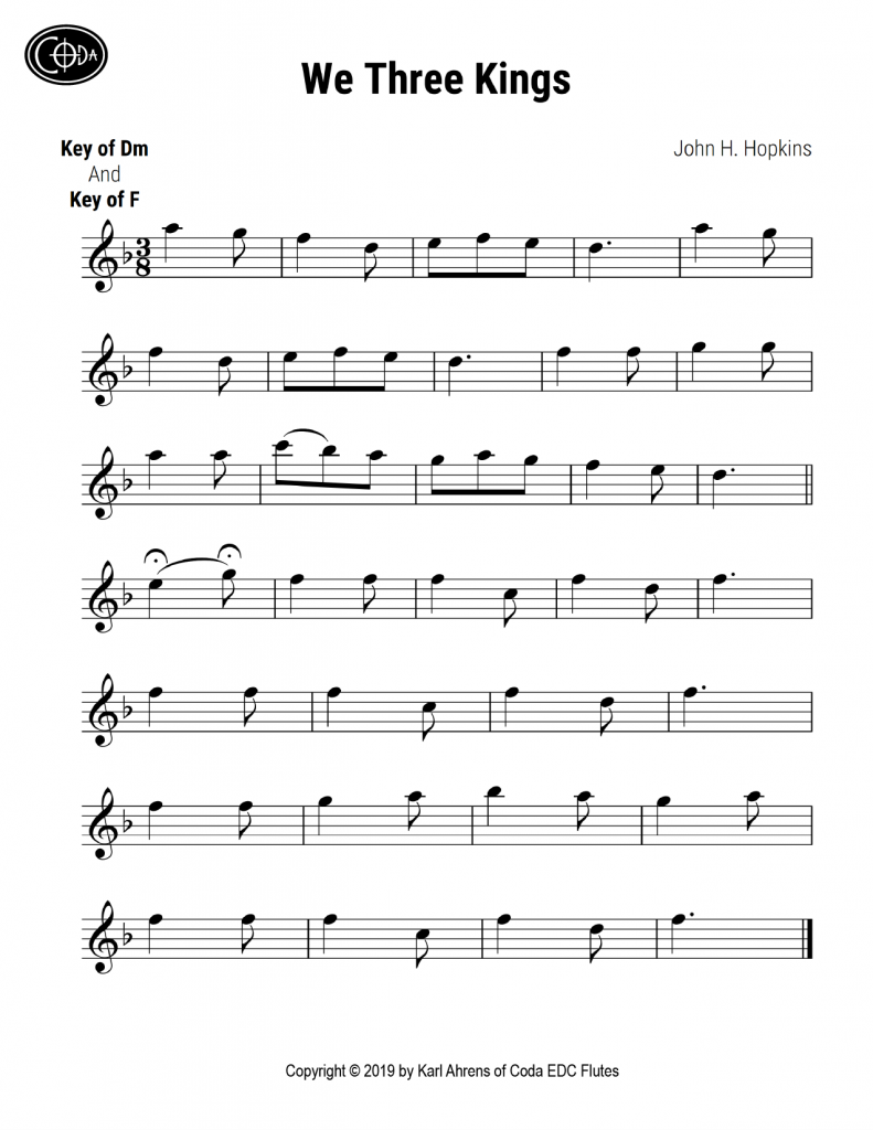 We Three Kings - Coda EDC Flutes