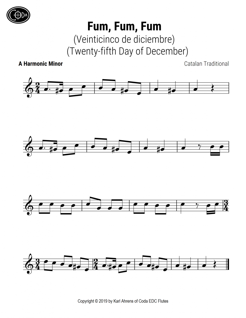 Fum, Fum, Fum - Coda EDC Flutes