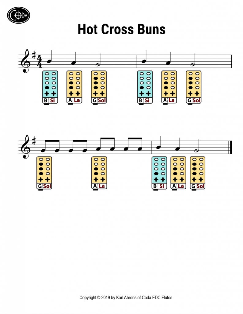 Hot Cross Buns - Coda EDC Flutes