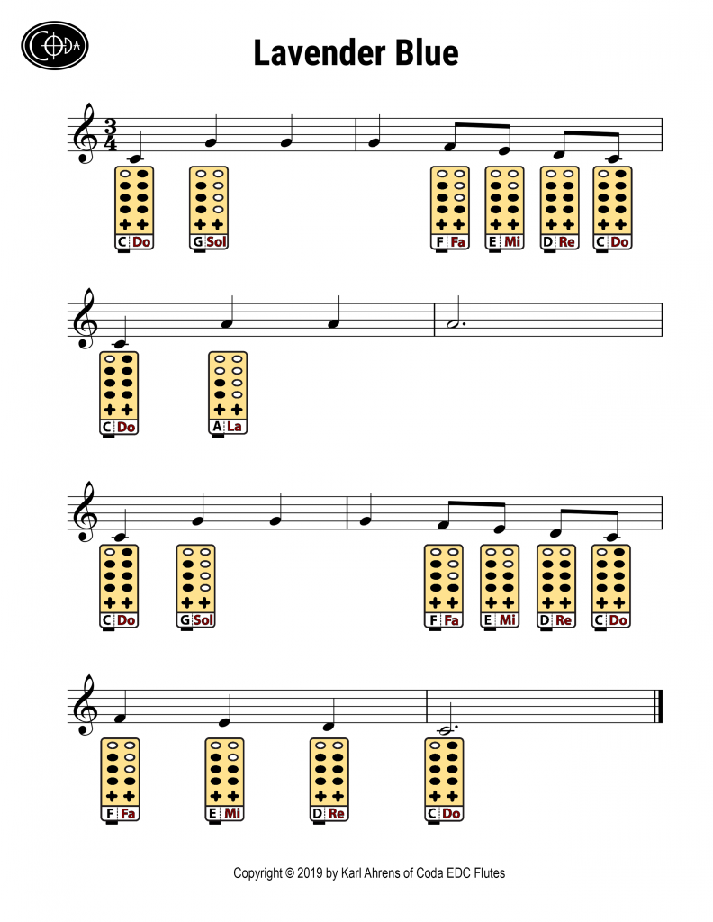 Lavender Blue - Coda EDC Flutes